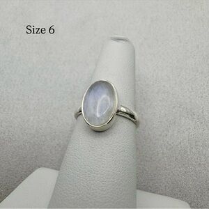 Venus and Vulcan | Jewelry | Rainbow Moonstone Sterling Silver Oval ...